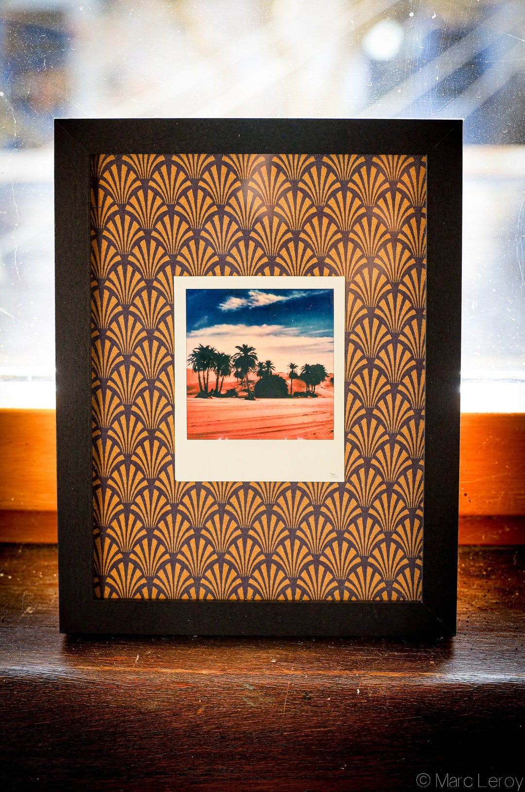 Original Polaroid Frame Creation Fabrics and Wood dance of the Palm ...