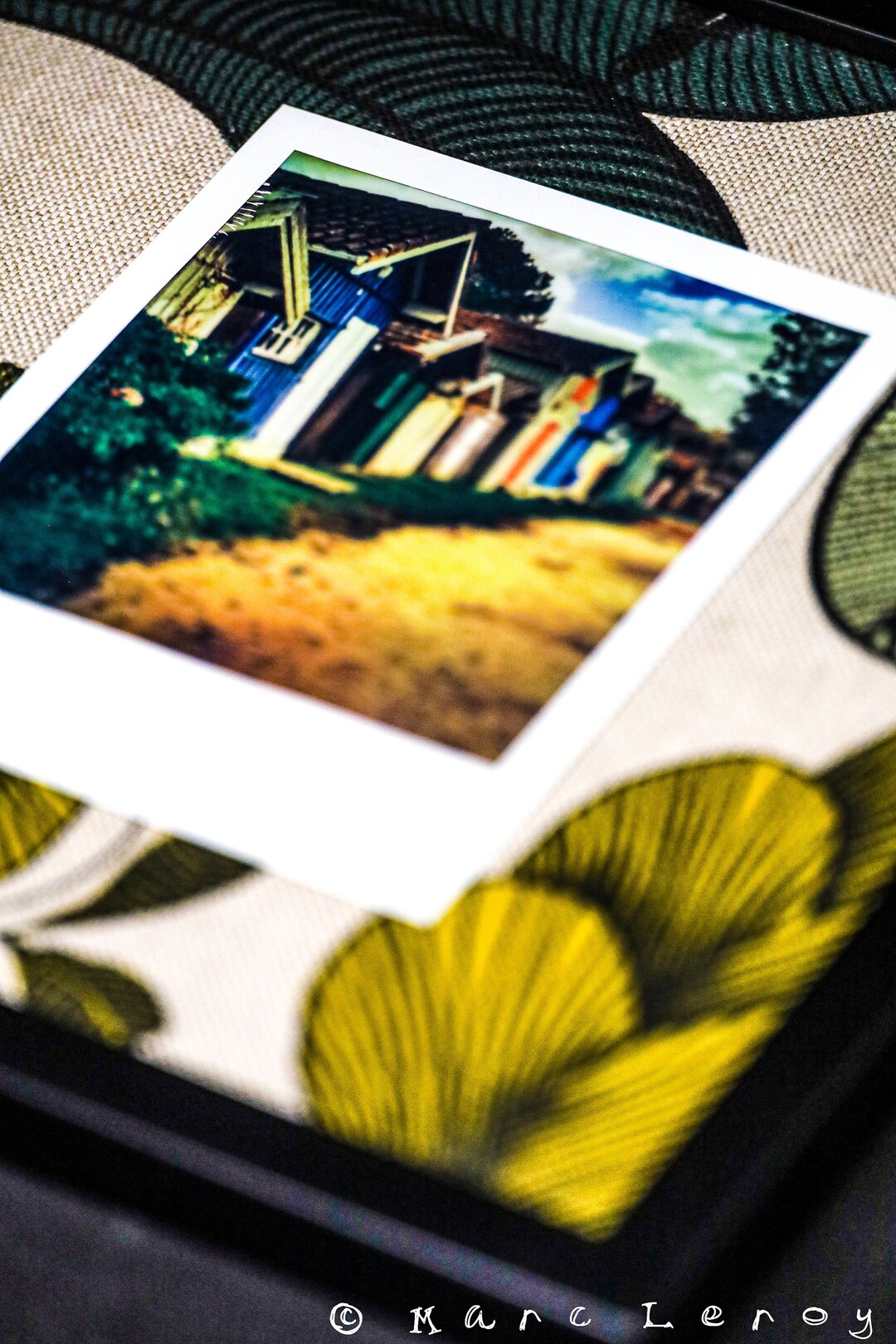 Original Polaroid Frame Creation - Fabrics and Wood - "colored Huts" (photographic Art Craft) - Etsy