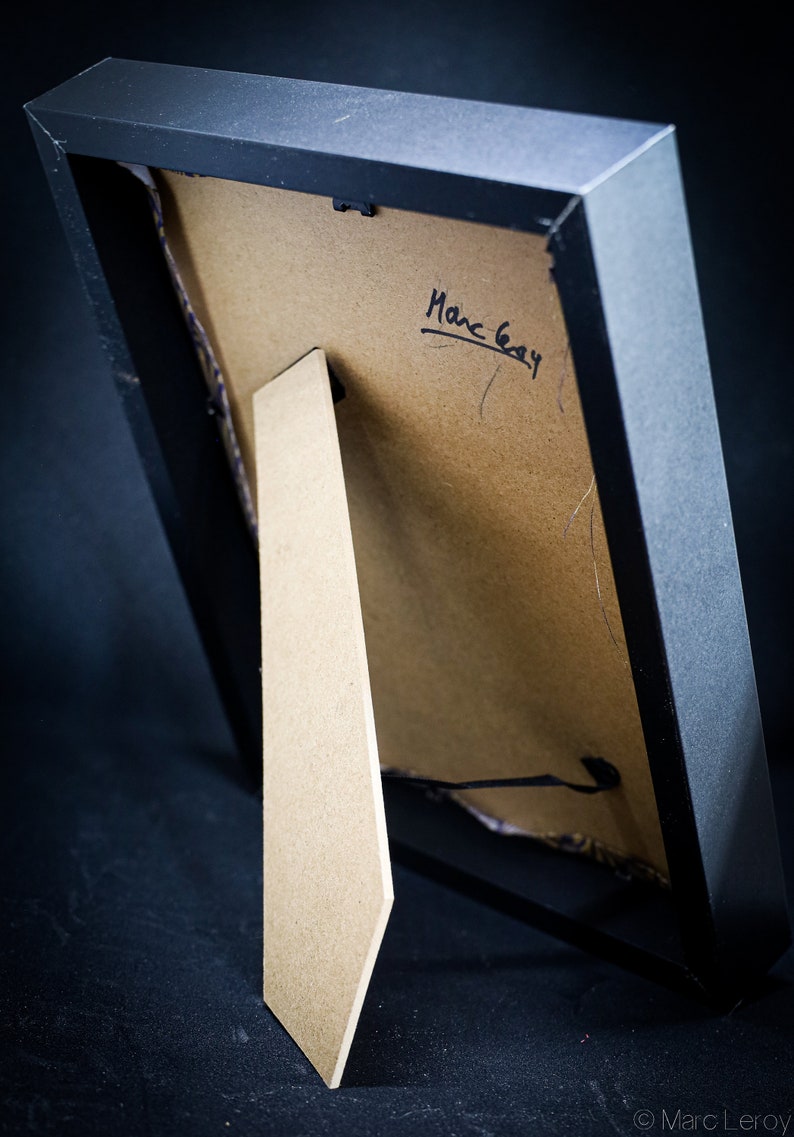 Original Polaroid Frame Creation - Fabrics and Wood - "dance of the ...