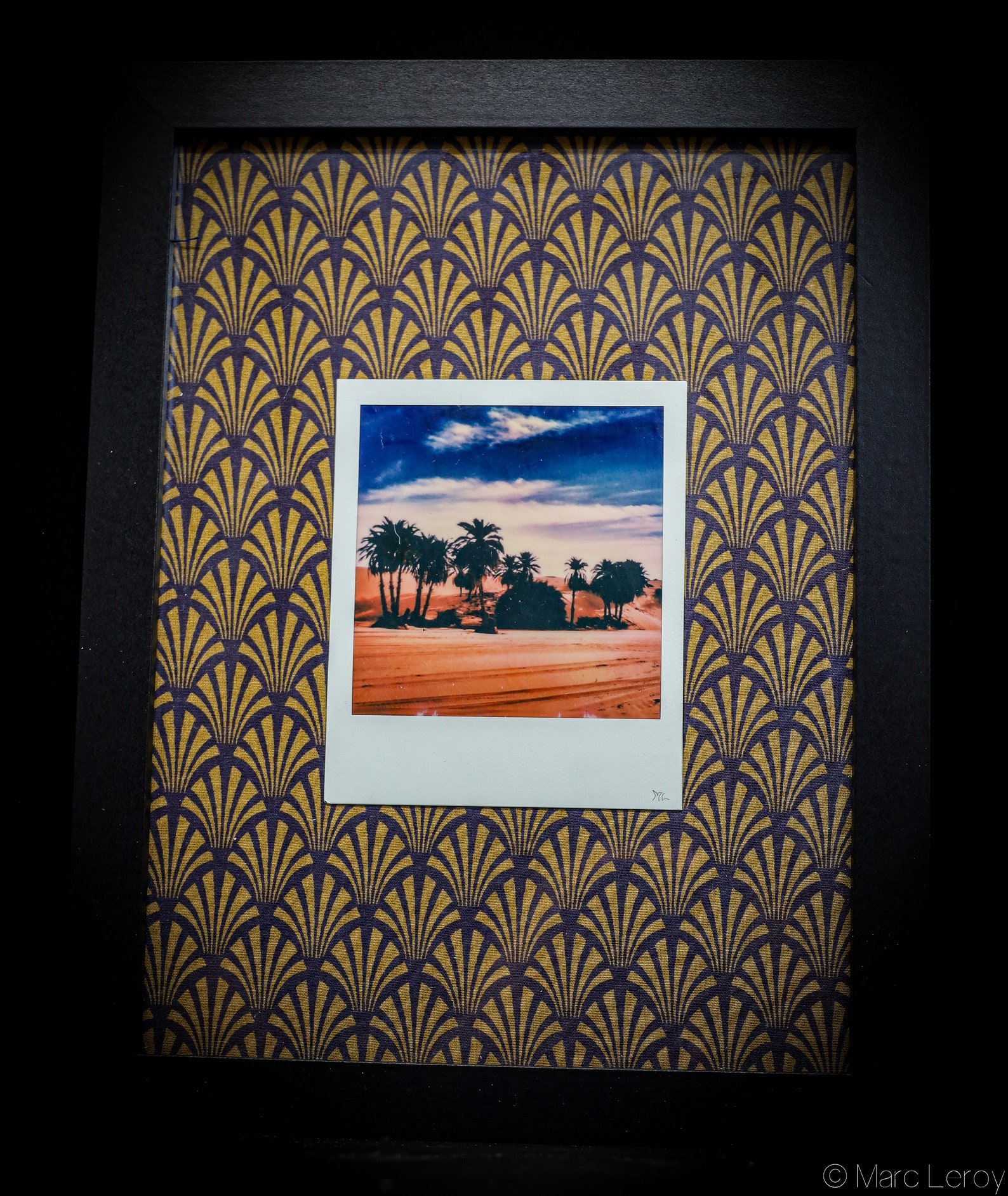 Original Polaroid Frame Creation - Fabrics and Wood - "dance of the ...