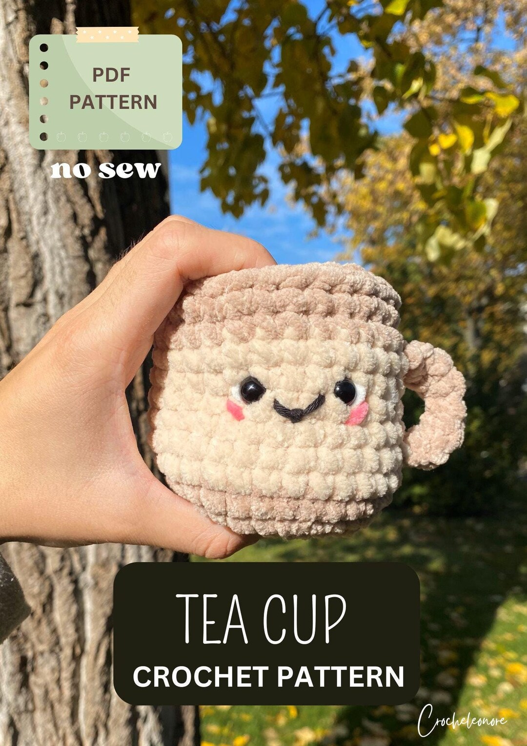 Tea Cup Crochet Pattern - Etsy