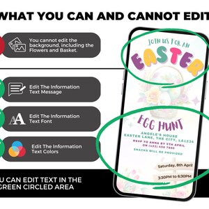 Editable Easter Egg Hunt Electronic Invitation Template, Animated ...