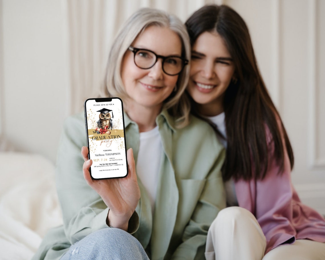 Graduation Party Invite With Music, Graduation Invitation, Graduate ...