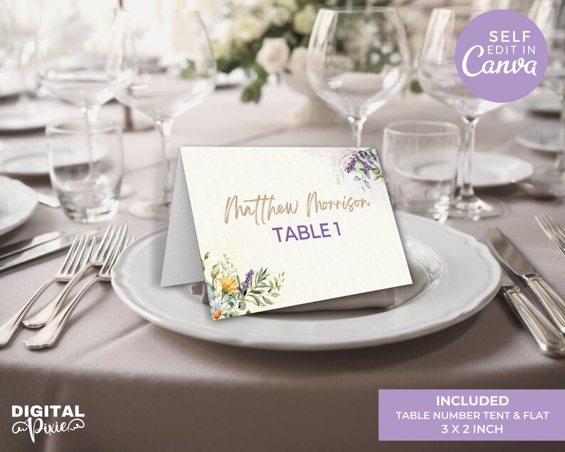 Editable Table Number Card Tent Printable Table Number Card - Etsy