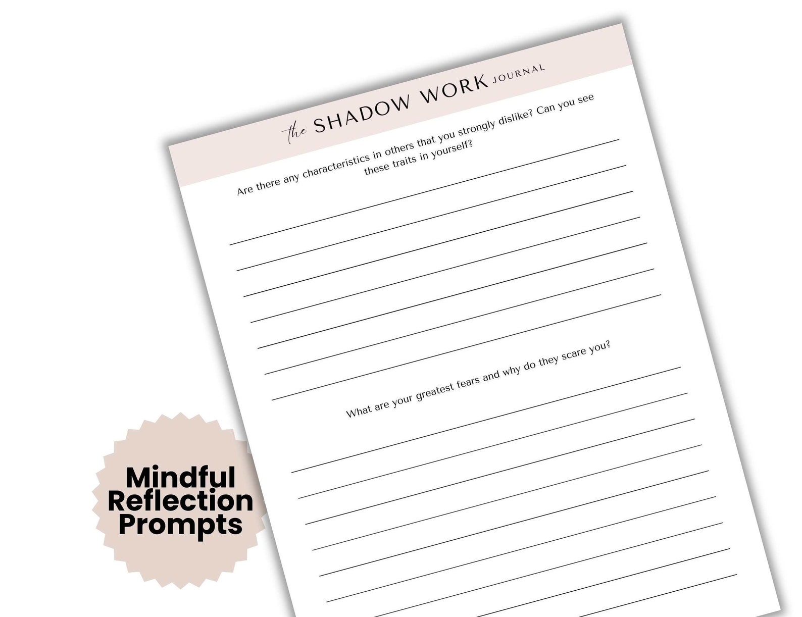 Printable Shadow Work Journal With Prompts for Deep Self-discovery ...