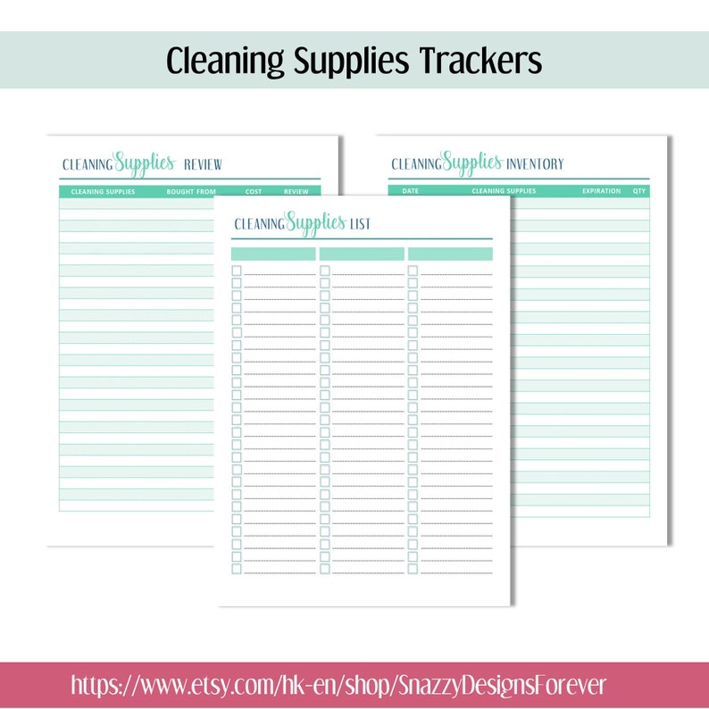 Cleaning Tracker Printable Cleaning Planner Daily Weekly - Etsy