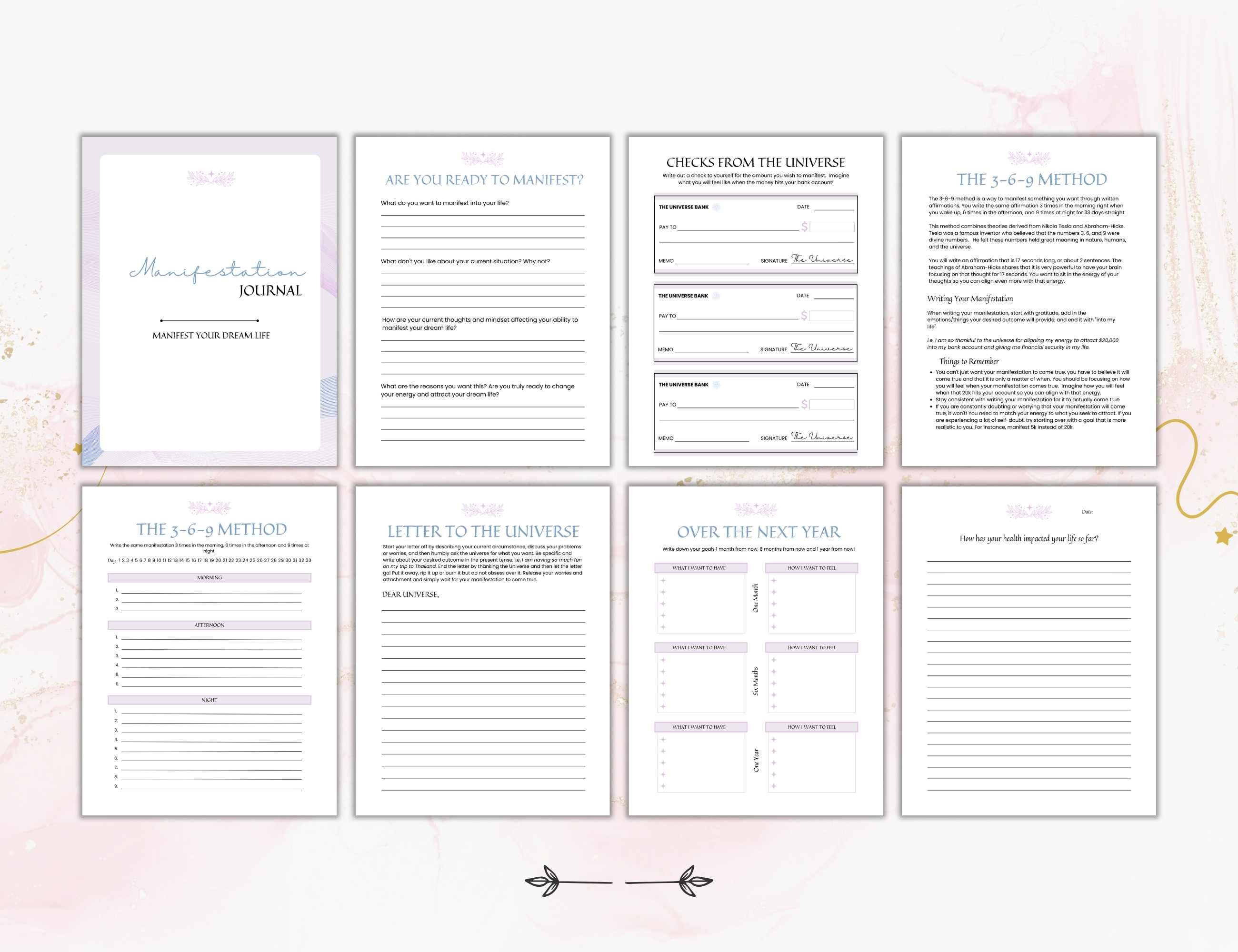 369 Method Manifestation Printable Planner 369 Manifestation - Etsy
