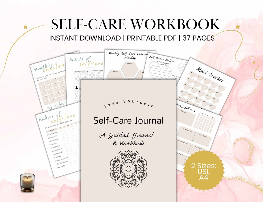 Self Care Journal, Self Care Workbook, Self Love, Burnout, Stress ...