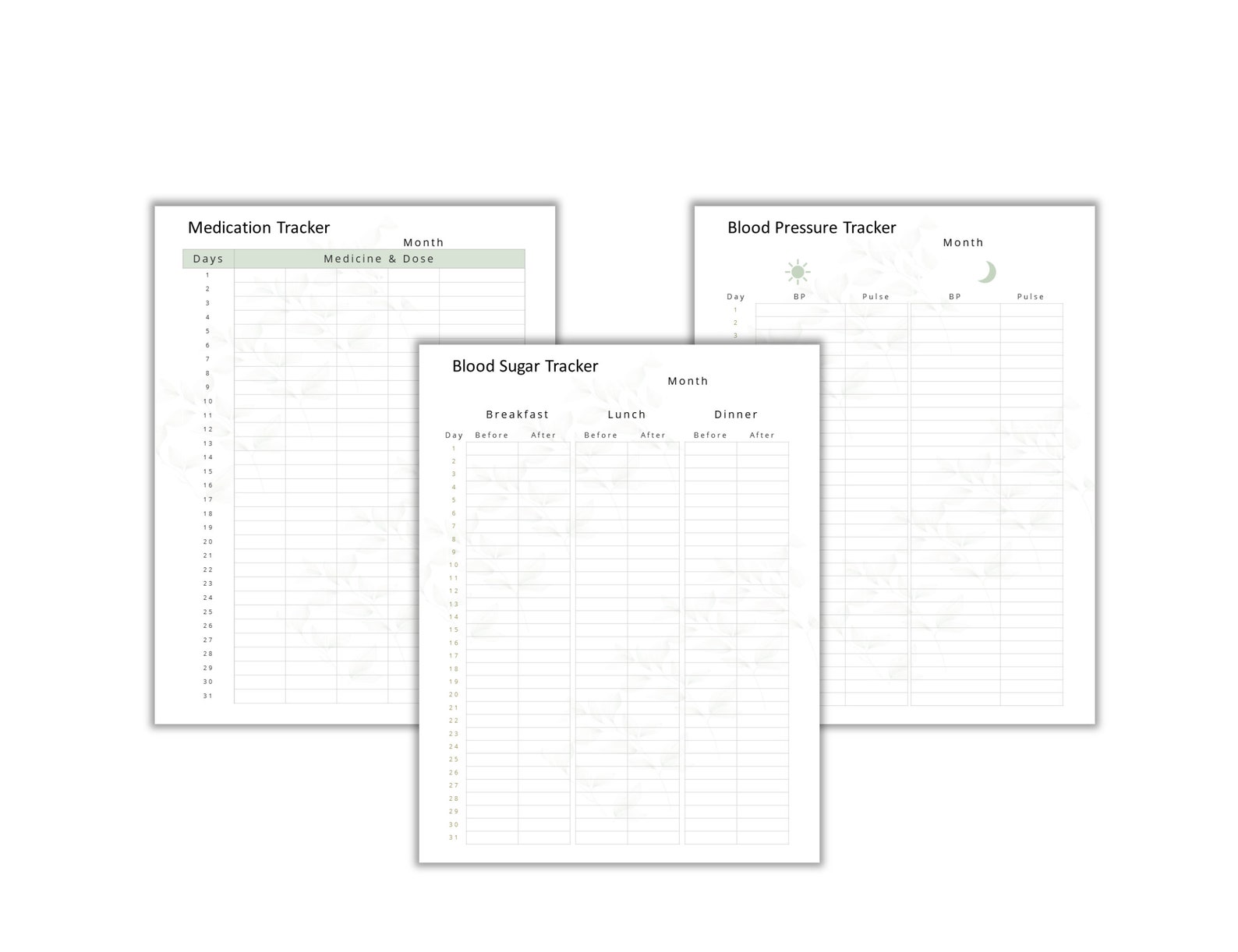 Medication Tracker | Printable Medical Planner Inserts | Printable ...
