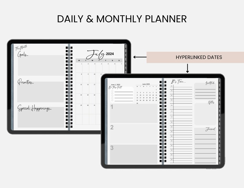 2024 2025 18-months Digital Planner for Samsung Notes , Goodnotes ...