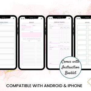 UNDATED Digital Phone Planner Pocket Planner iPhone Android Smartphone ...