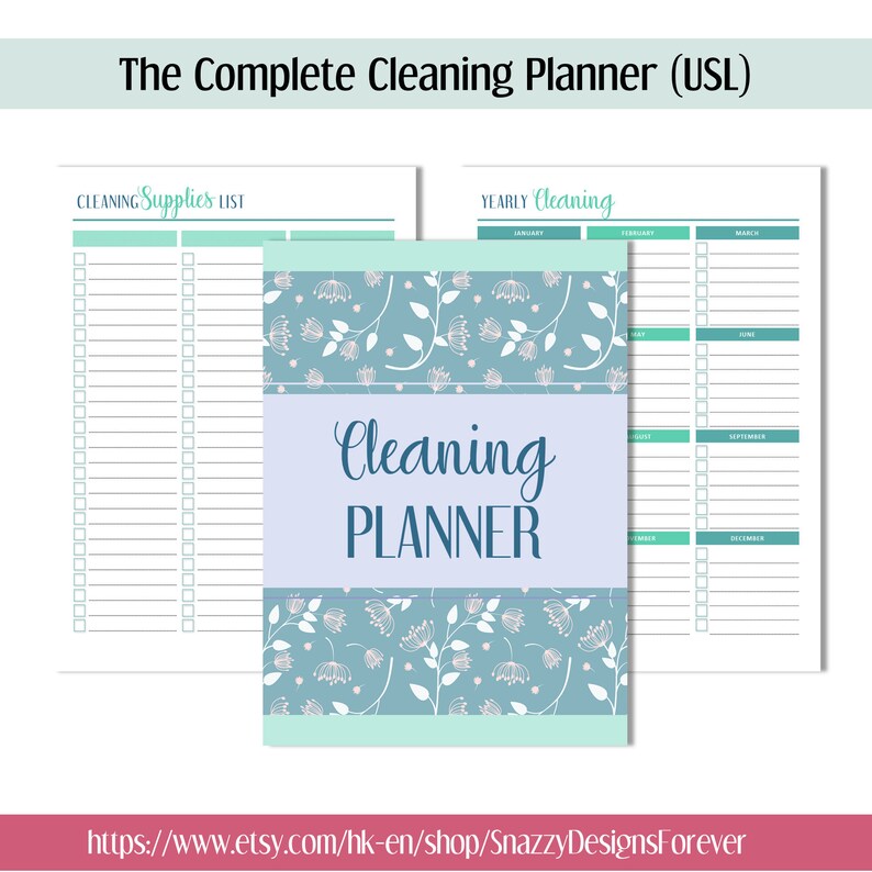 Cleaning Tracker Printable Cleaning Planner Daily Weekly - Etsy