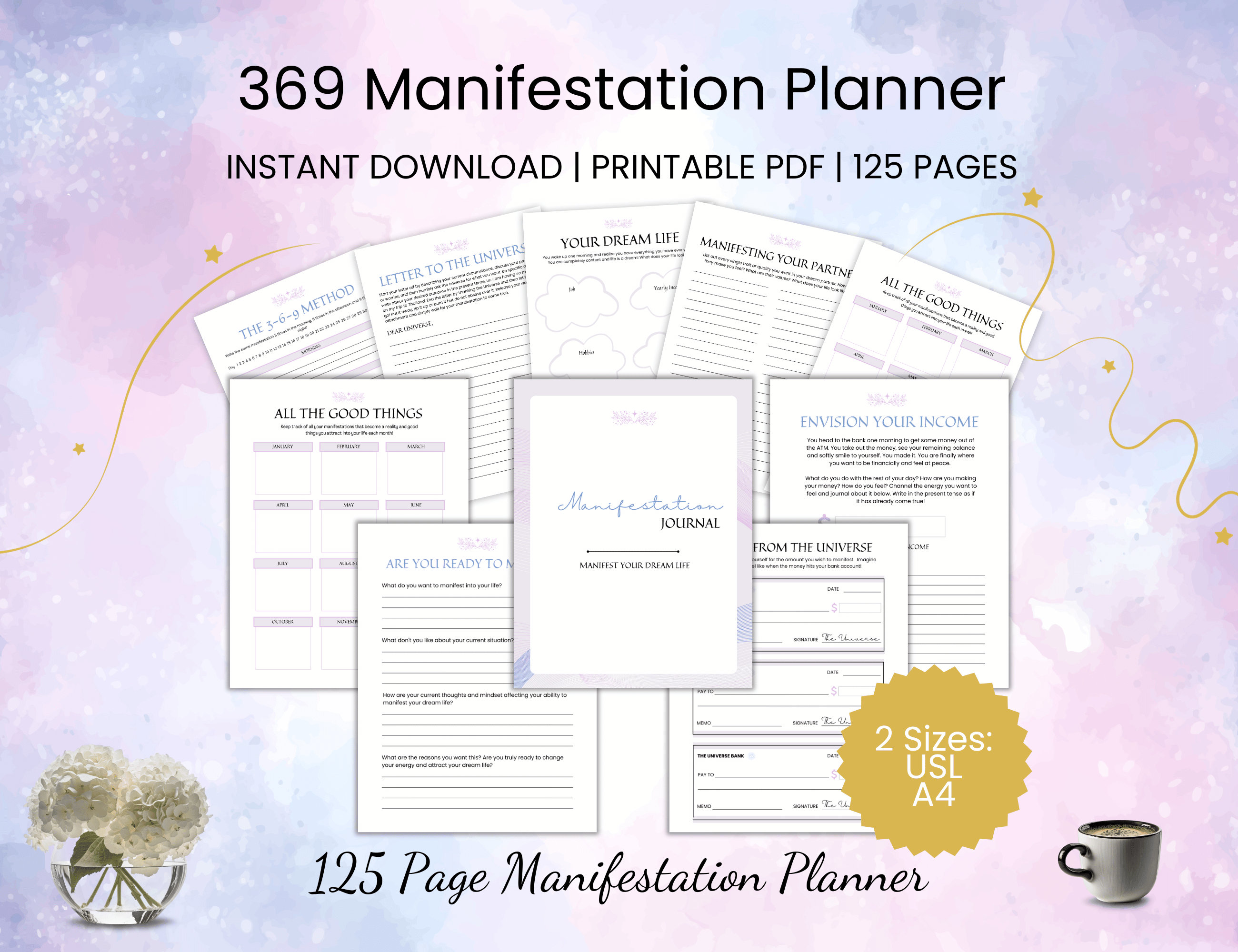 369 Method Manifestation Printable Planner 369 Manifestation - Etsy