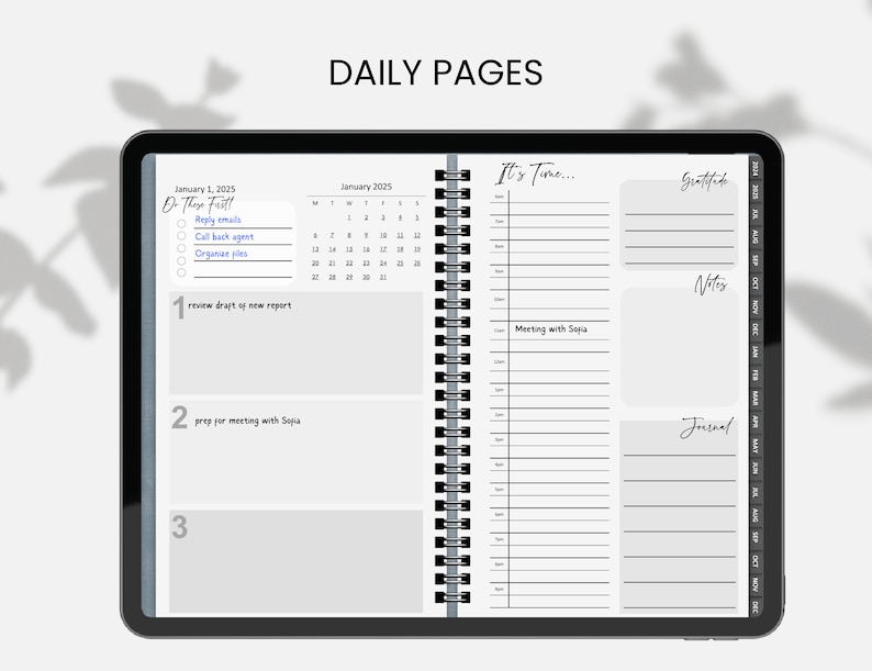 2024 2025 18-months Digital Planner for Samsung Notes , Goodnotes ...