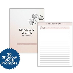 Printable Shadow Work Journal With Prompts for Deep Self-discovery ...