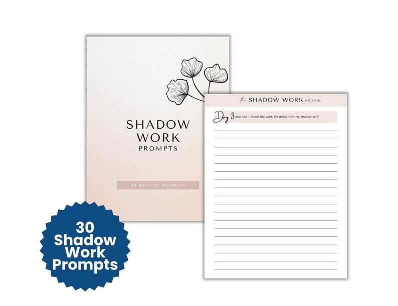 Printable Shadow Work Journal With Prompts for Deep Self-discovery ...