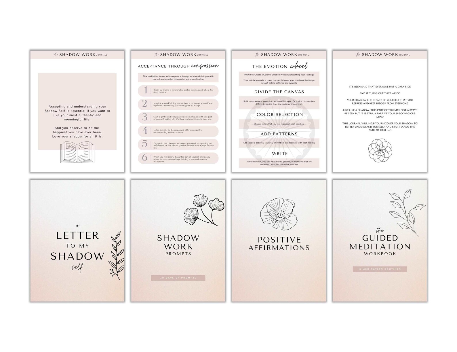 Printable Shadow Work Journal With Prompts for Deep Self-discovery ...