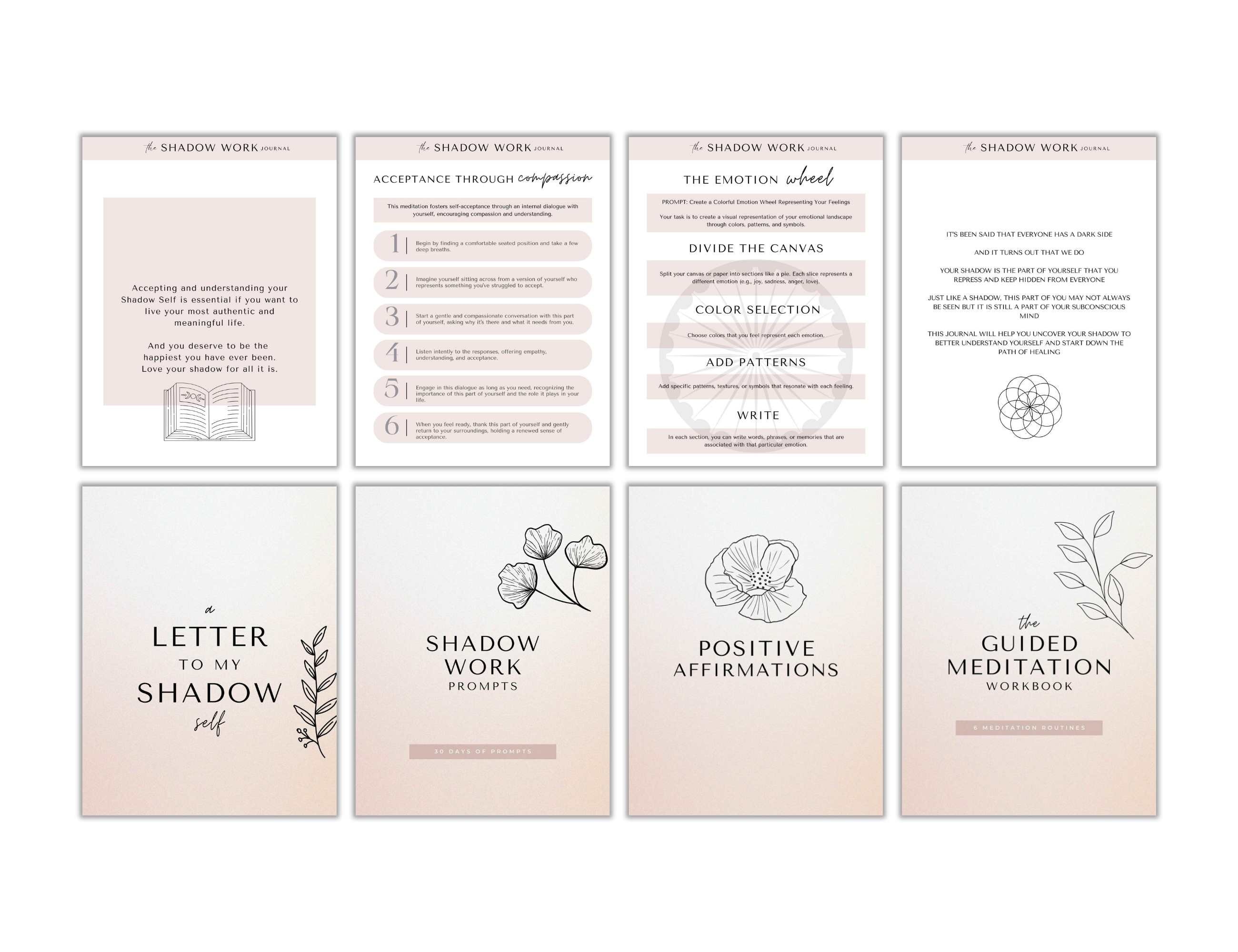 Printable Shadow Work Journal With Prompts for Deep Self-discovery ...