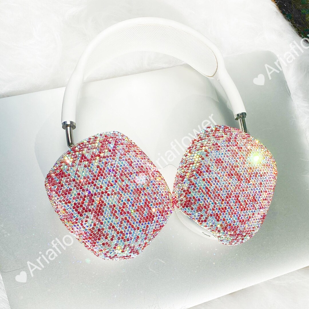 Pink Airpods Max Case, a Set of 2 Airpods Max Covers, Rhinestone ...