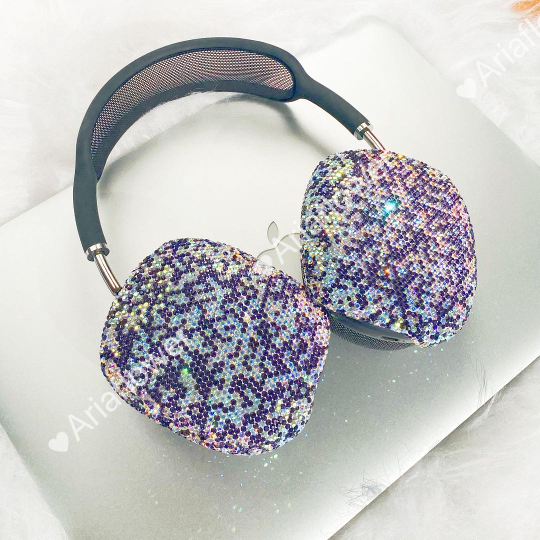 Purple Airpods Max Case, a Set of 2 Airpods Max Covers, Rhinestone ...