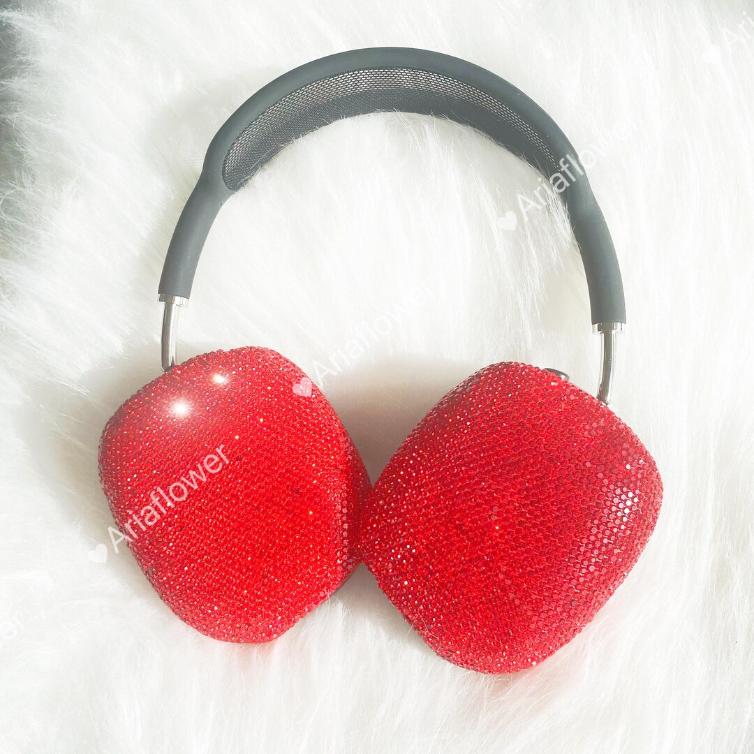 Red Airpods Max Case, a Set of 2 Airpods Max Covers, Rhinestone ...