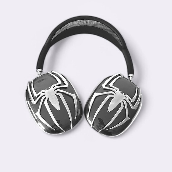 Glossy Black Glossy Silver Spider Airpods Max Attachments Glossy Black Glossy Silver Spider Airpods Max Attachments