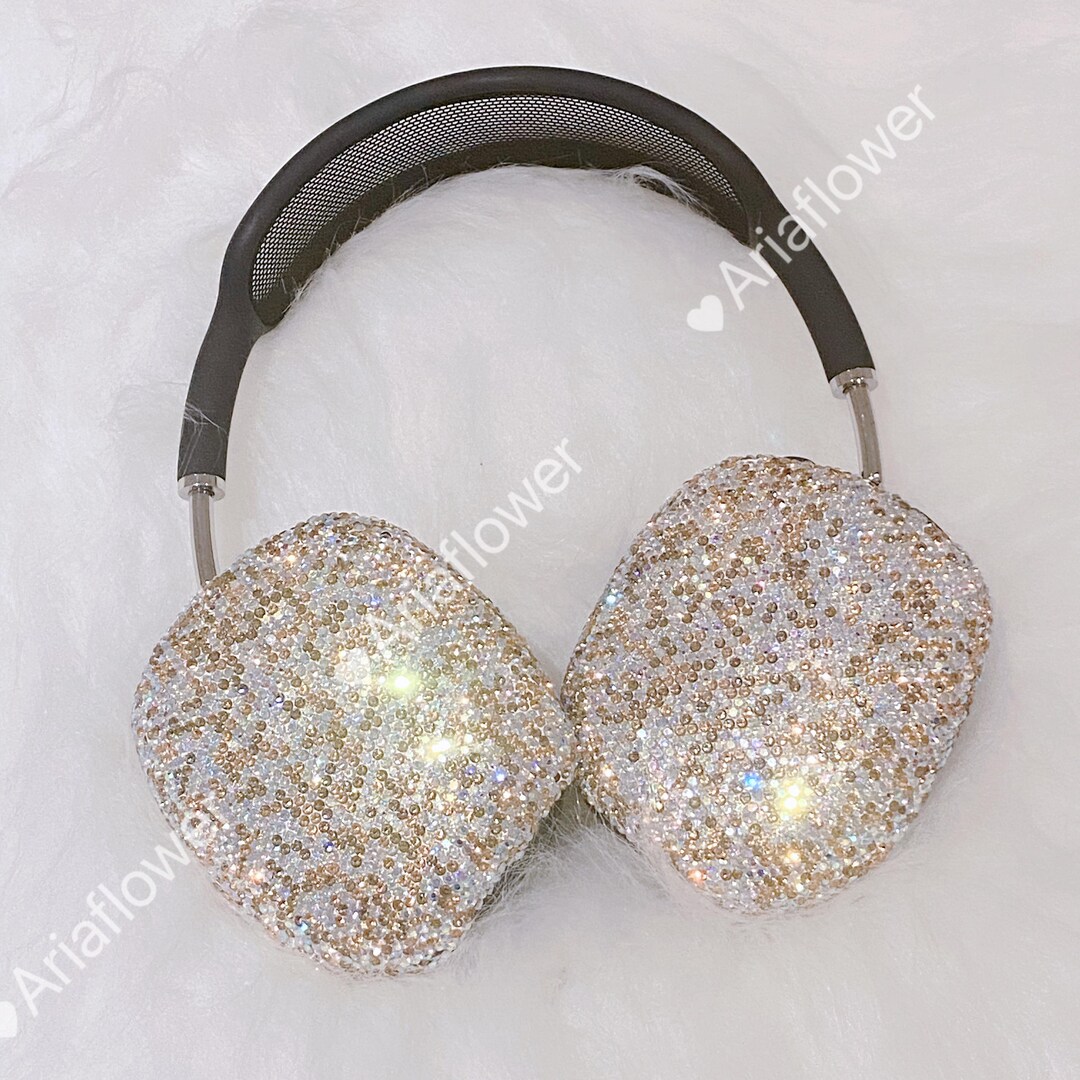 Brown Airpods Max Case, a Set of 2 Airpods Max Covers, Rhinestone ...