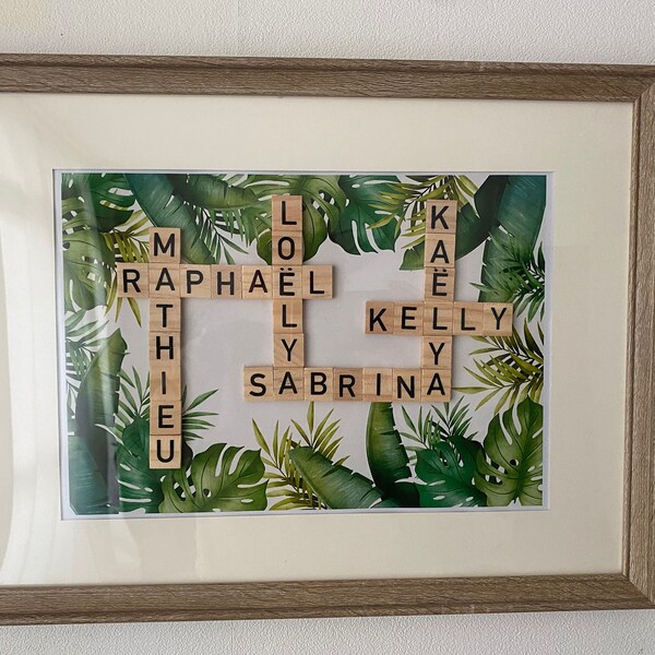 Tableau scrabble personnalisable - Etsy France