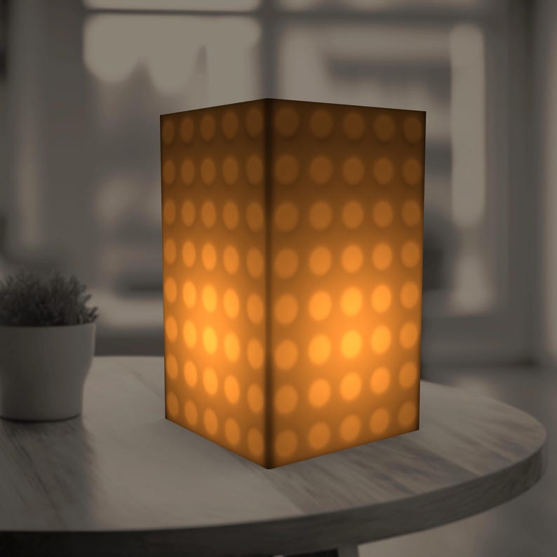 Circle Grid Lantern | 3D Printable Model | STL OBJ 3MF | Digital ...