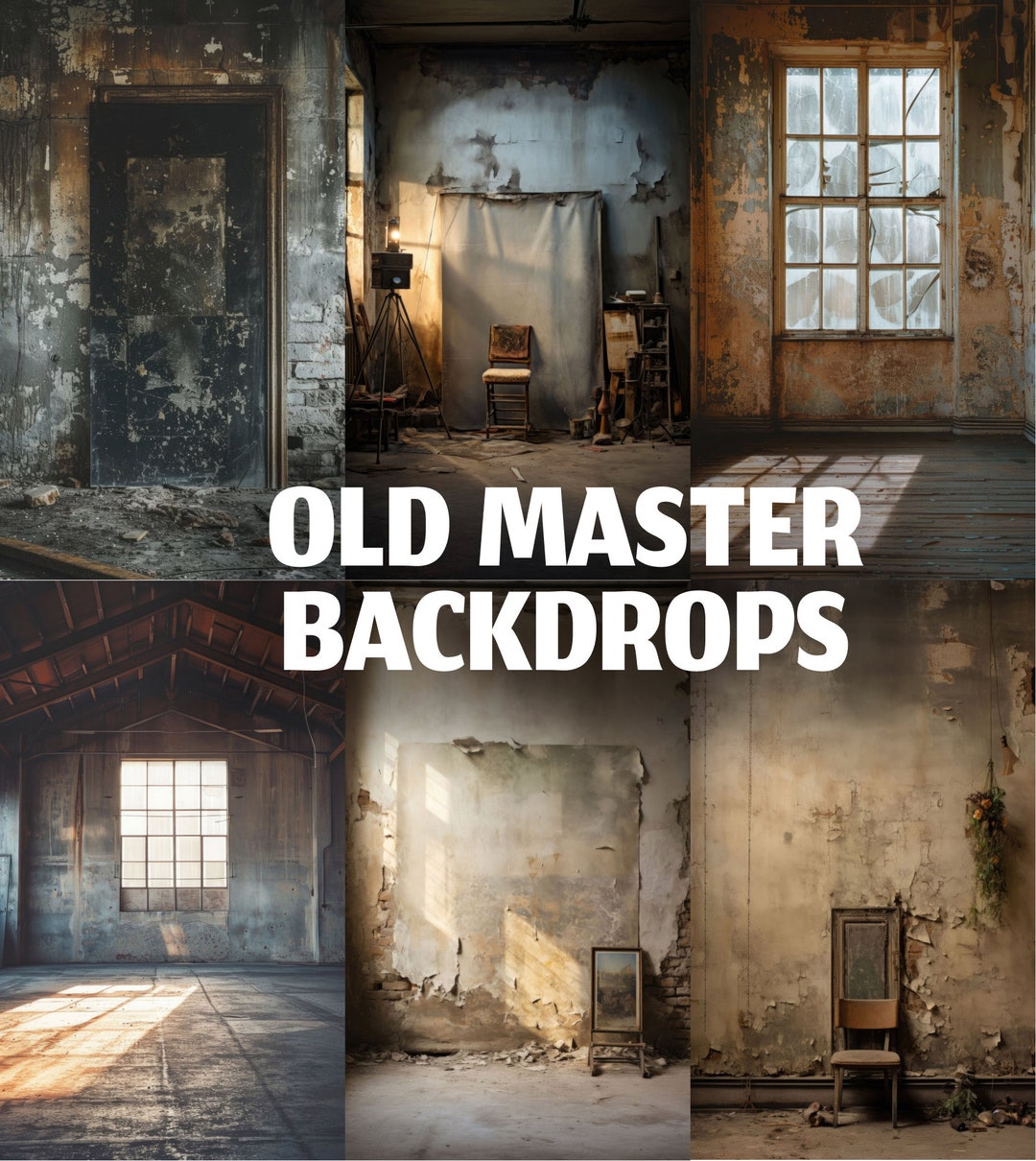 36 Old Master Photography Studio Background, Vertical Portrait ...