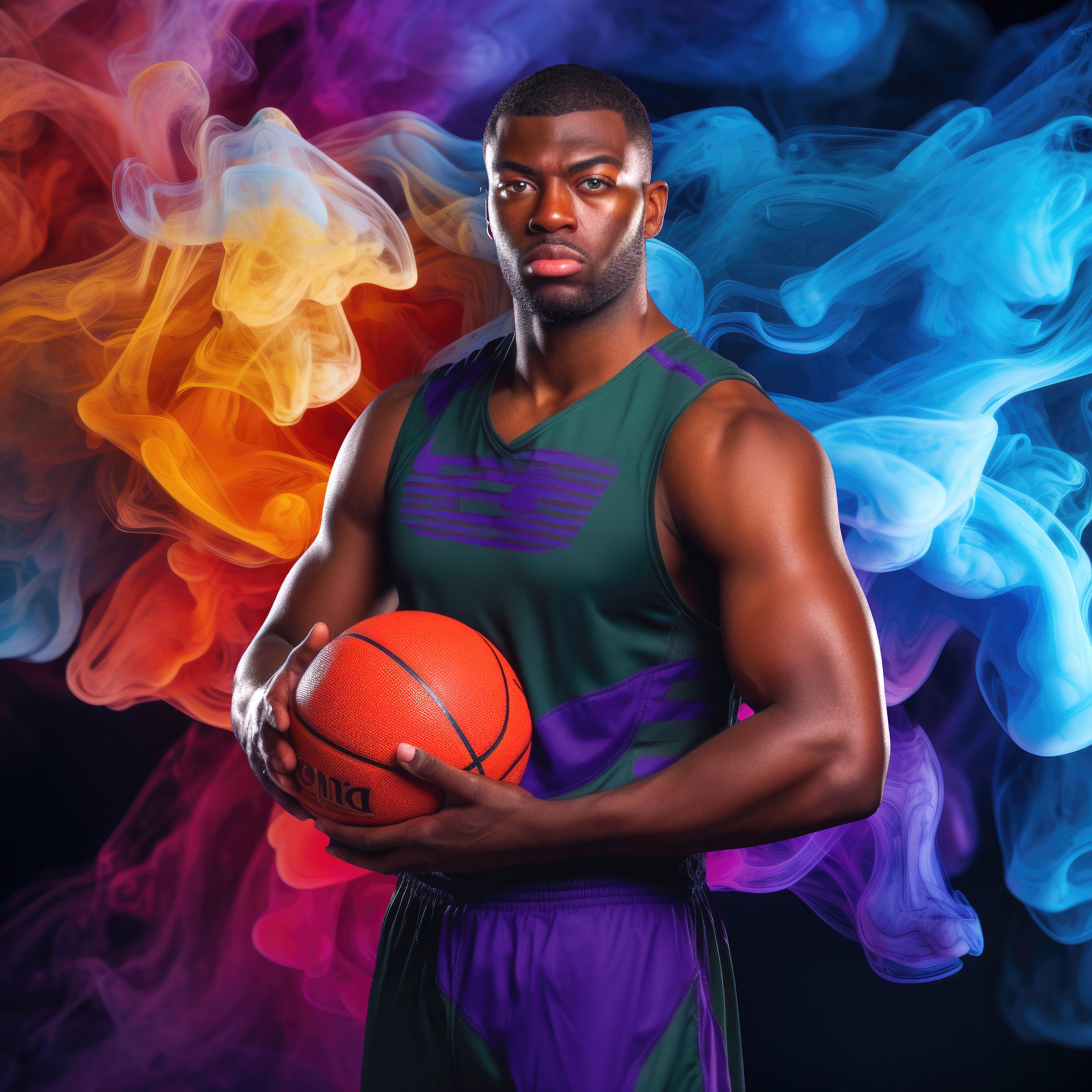 200 Sports Backgrounds & Overlay Bundle: Smoke Fog Overlays and Digital ...