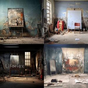 Old Style Photography Studio Digital Backdrops for Portrait and ...