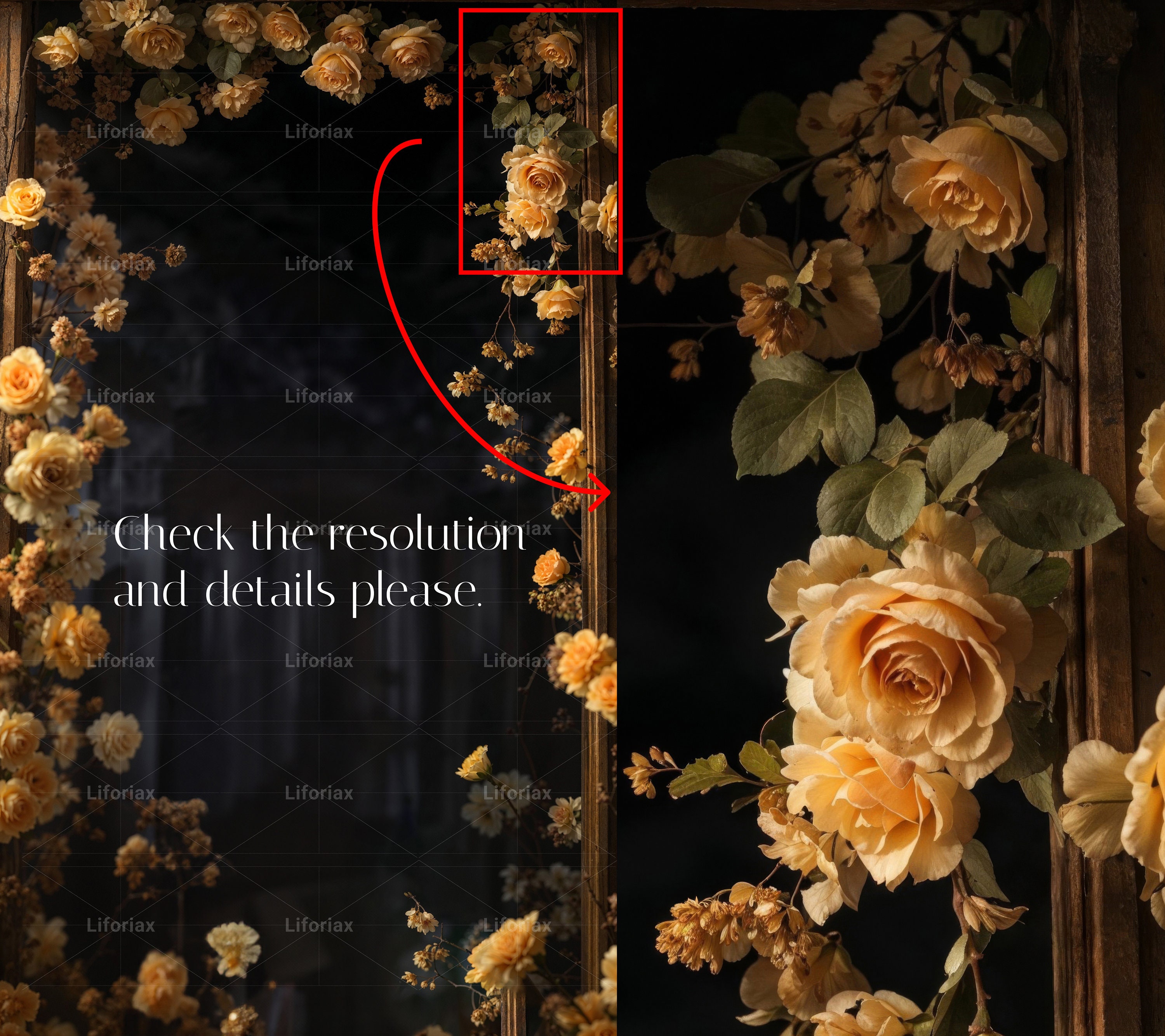 12 Maternity Backdrop Overlays, Portrait Backdrops, Floral Digital ...