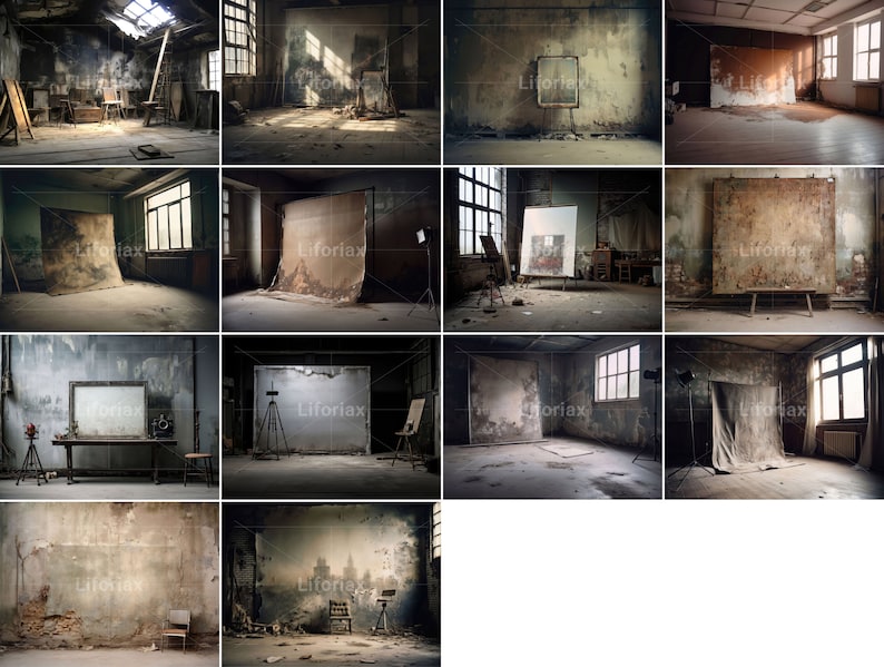 14 Old Master Photography Studio Background, Vertical Portrait ...