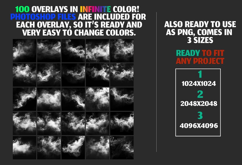 200 Sports Backgrounds & Overlay Bundle: Smoke Fog Overlays and Digital ...