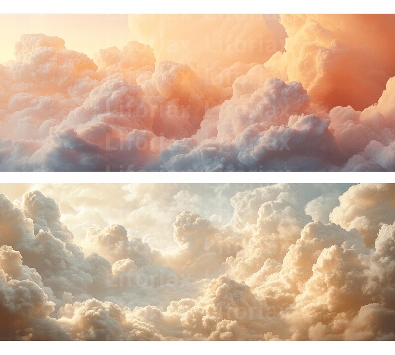 Magnificent Anamorphic Clouds Set Digital Backdrops, Maternity ...