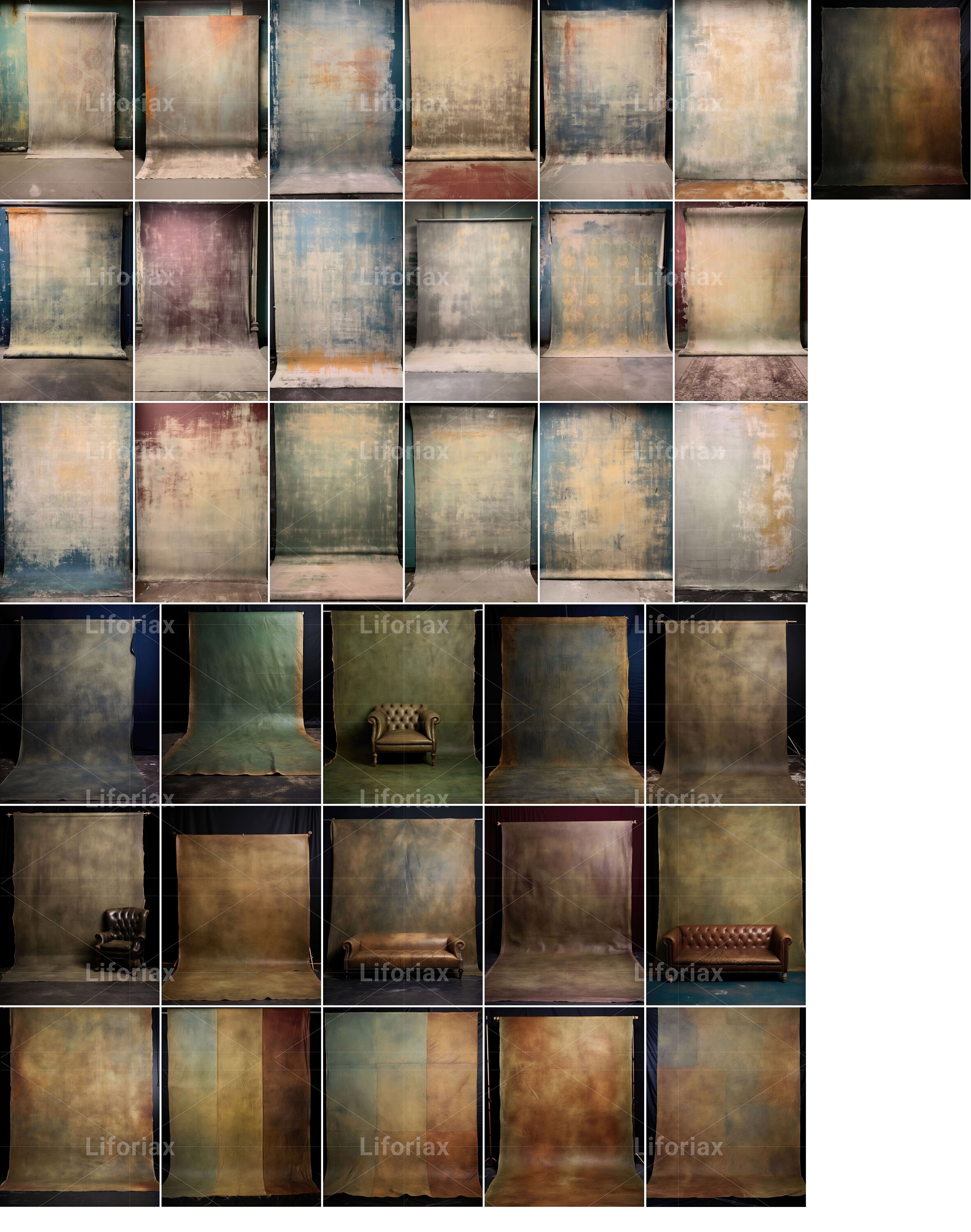 34 Old Master Studio Background Canvas, Vertical Portrait Background ...