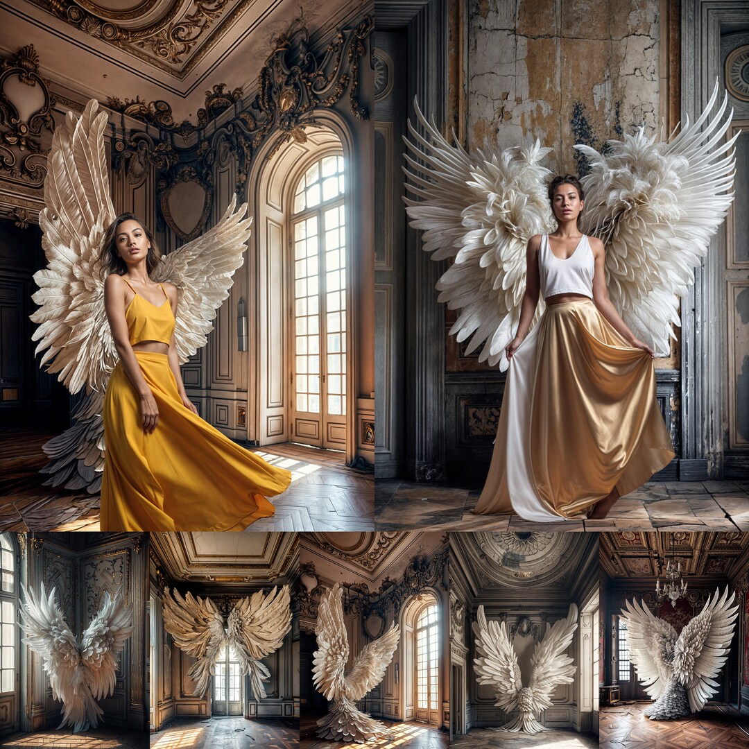 Palace Maternity Backdrops Angel Wings Backdrops Studio Backdrops ...