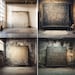 Composite Old Master Photography Studio Background, Vertical Portrait ...
