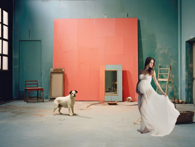 13 Vintage Studio Backdrops With Dogs Photography Background, Portrait ...