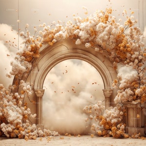 Heaven Arches Texture Set Digital Backdrops Floral Maternity Backdrop ...