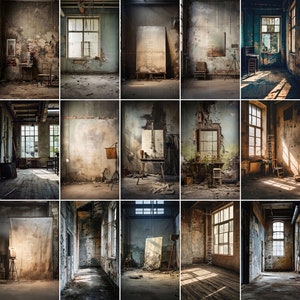 24 Old Master Photography Studio Background, Vertical Portrait ...