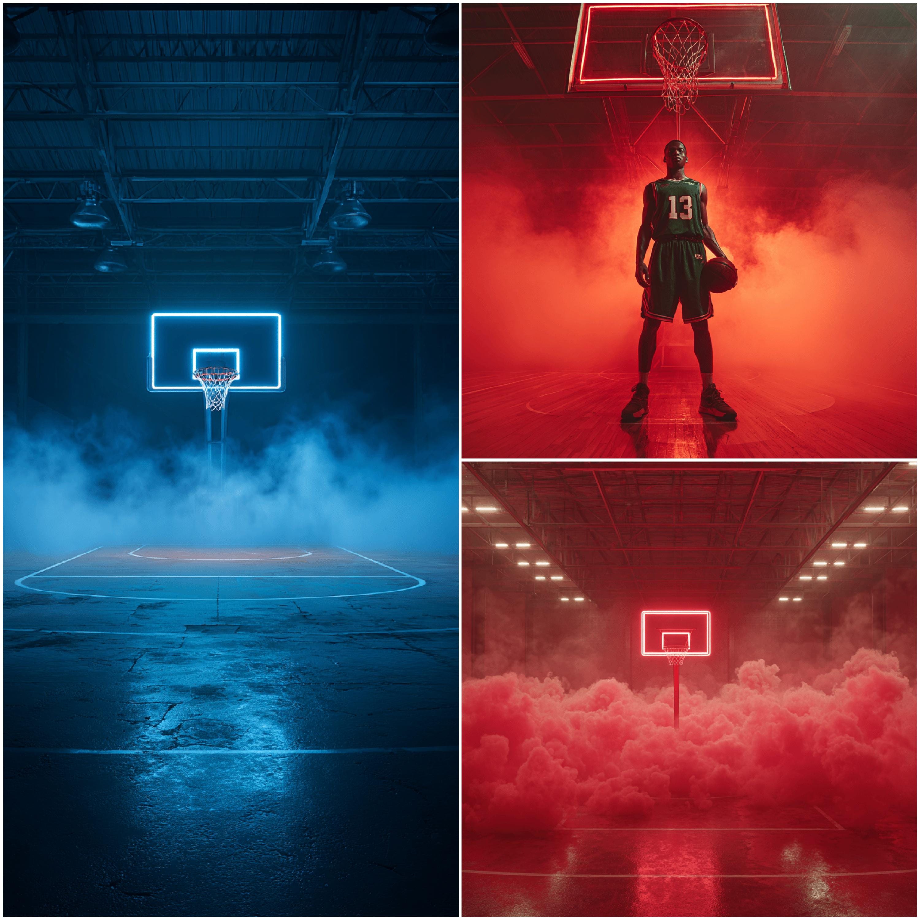 81 Smoke Basketball Digital Backdrops Background Banner for Sports ...