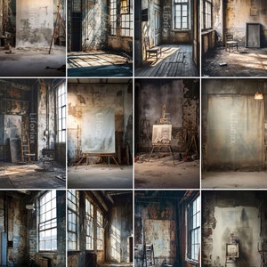 12 Old Master Photography Studio Background, Vertical Portrait ...