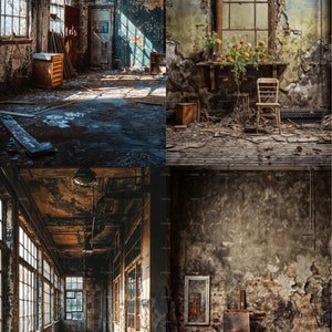 Composite Old Master Photography Studio Background, Vertical Portrait ...
