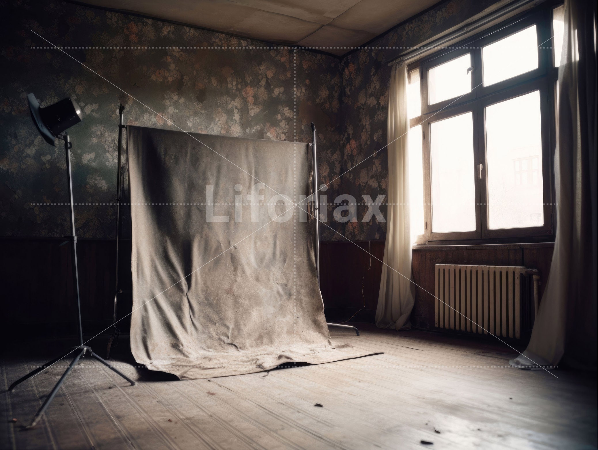 14 Old Master Photography Studio Background, Vertical Portrait ...