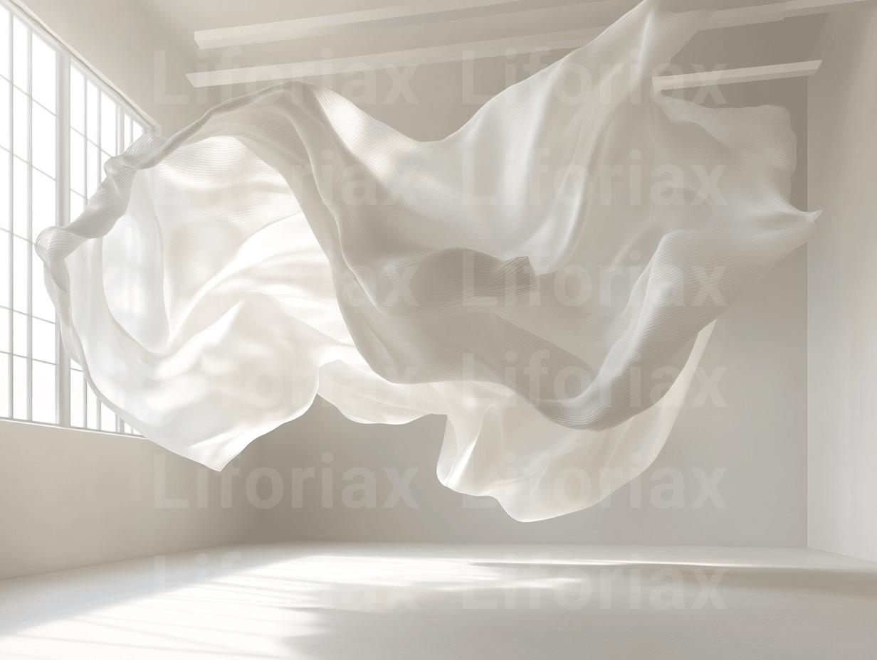 62 Soft White Flying Fabrics Vibrant Portrait Prom Backdrop: Instant ...