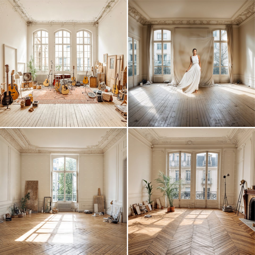 16 Modern Apartment Studio Photography Backdrop, Portrait Background ...