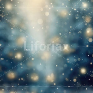 Blue Christmas Bokeh Digital Background Festive Christmas Composite ...