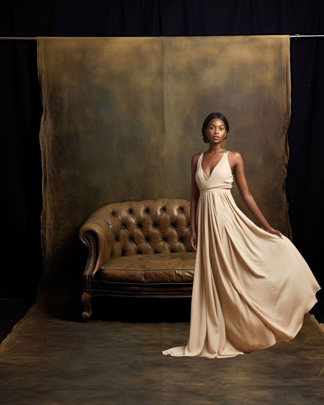 34 Old Master Photography Studio Background Canvas, Vertical Portrait ...